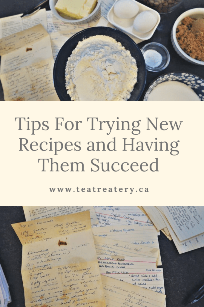 Tips for Trying New Recipes and Having Them Succeed – Teatreatery